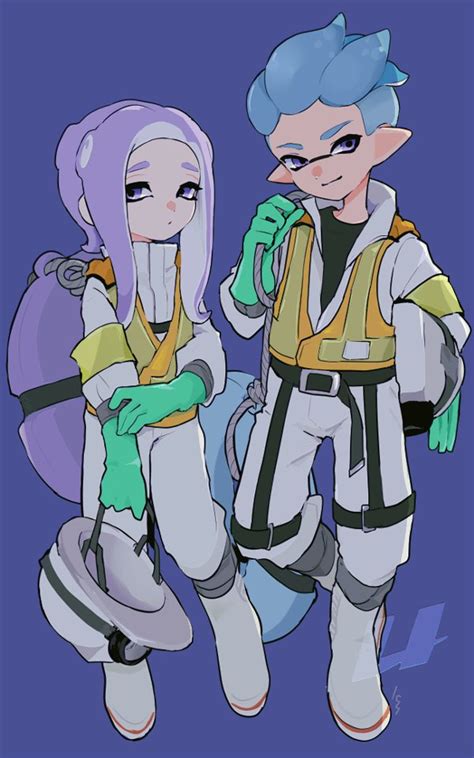 Inkling Player Character Octoling Player Character Inkling Boy And Octoling Girl Splatoon
