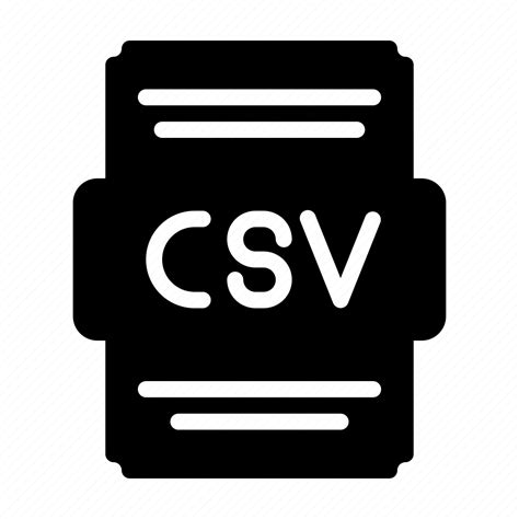 Csv Spreadsheet File Format Extension Document Database Icon