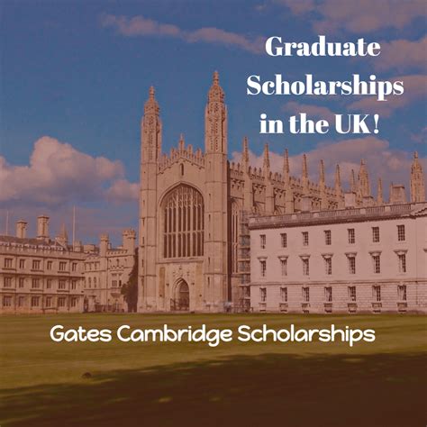 Gates Cambridge Scholarship International Scholarships