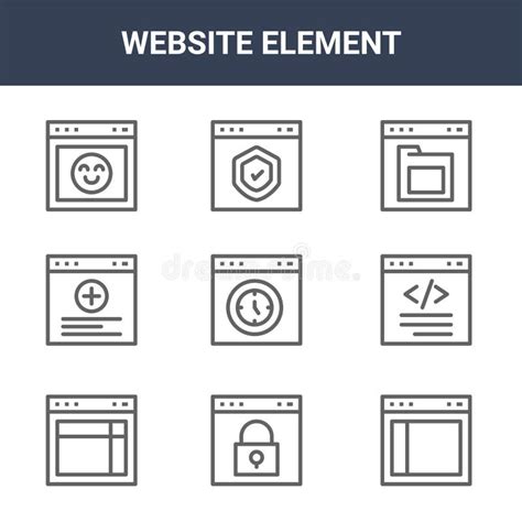 Browser Coding Icon Elements Of Web Development In Neon Style Icons