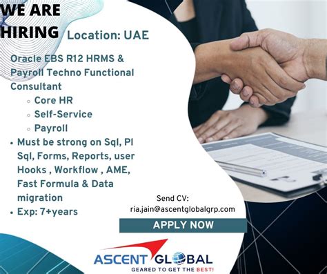 Ria Jain On Linkedin Hiring Oracleebs Hrms Payroll Functionalconsultant Hrtech…