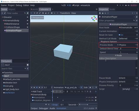bug kinematicbody property motion sync to physics works only with one