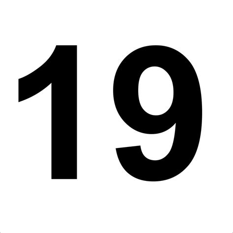 Трафарет цифры 19 (45 фото)