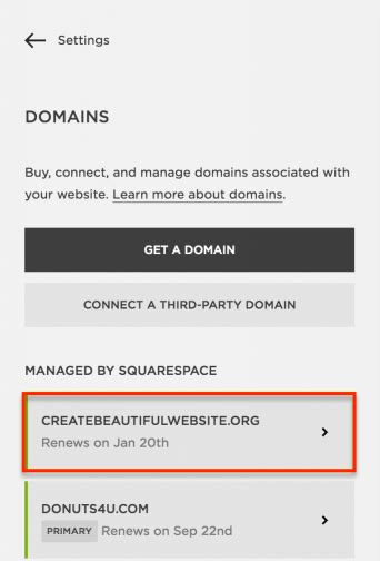 Preparing Your Squarespace Domain For Transfer Brighter Vision Knowledge Base