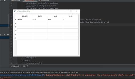 入门 PyQt 看过来案例 表格属性 CTO博客 pyqt 表格控件
