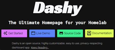 Home Lab Dashboard With Dashy Virtualization Howto