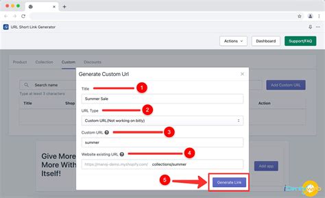 Generate A Custom Url With A Store Domain