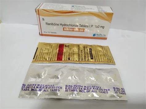 Healthy Rani Ranitidine Hydrochloride Tablets Non Prescription Treatment Antacid At ₹ 60 Box