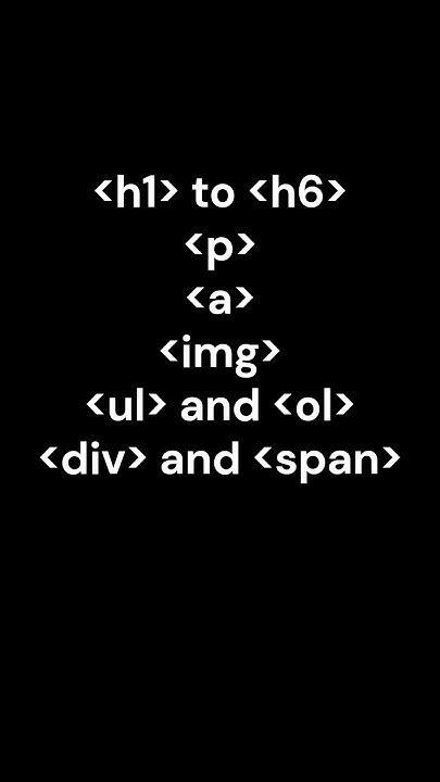 👉 html tags explained in 60 seconds web development basics 🔥 html