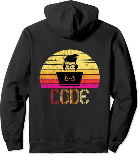 Vintage Retro Code Design Coding Programmer T Pullover Hoodie