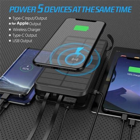Портативный павербанк с солнечной панелью Powerbank Newpowa 40w 43800mah фото отзывы