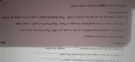 In Cyclic Quadrilateral Sum Of Opposite Angles Two Circles Are C