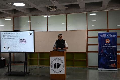 Iiit Vadodara Inaugurated Aicte Qip Pg Certification 2025 Programs In