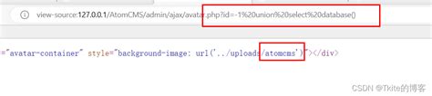 Atom Cms Sql注入（cve 2022 25488） Csdn博客