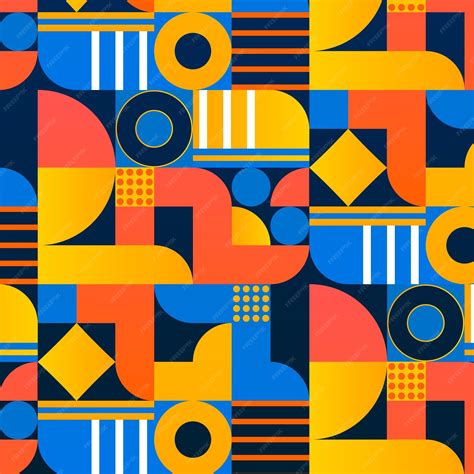 Premium Vector Gradient Geometric Abstract Shapes Pattern
