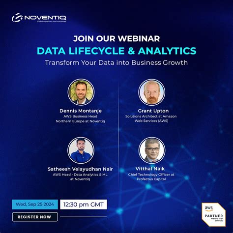 Datalifecycle Dataanalytics Aws Noventiq Businessgrowth Webinar Experts Noventiq Aws