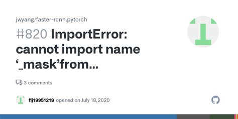 ImportError Cannot Import Name Maskfrom Pycocotools Home User