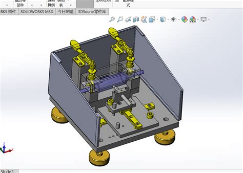 快速装夹机 SOLIDWORKS 2018 模型图纸下载 懒石网