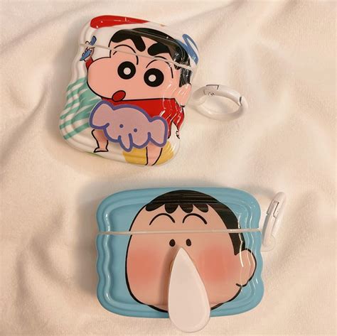 짱구 케이스 맹구 에어팟케이스 짱구 코끼리 회전 맹구 콧물 회전 에어팟프로 에어팟프로2 에어팟12 에어팟3 에이블리