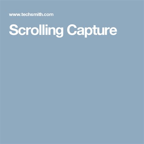 Scrolling Capture