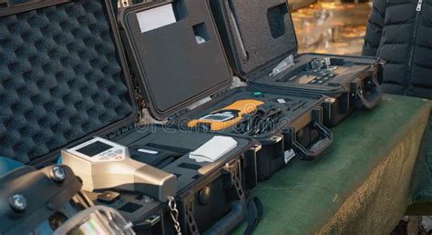 Devices For Detecting Radiation And Chemicals Stock Image Image Of