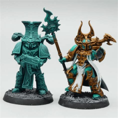 A Couple Test Models For A Thousand Sons Army A Sorcerors Leading
