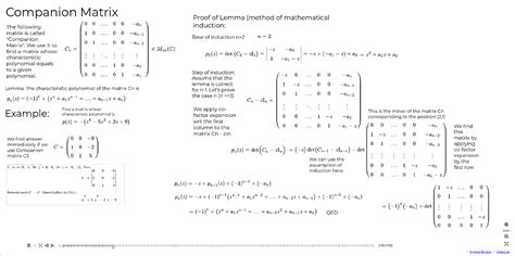 Cayley Hamilton Minimal Polynomial MATH2501 Studocu