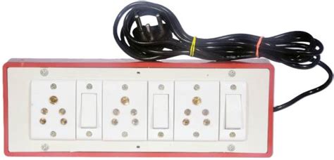 Prolong 3 Socket And 3 Switch Extension Board With 3 Yard Wire 3 Socket Extension Boards Price