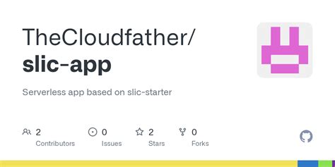 Github Thecloudfatherslic App Serverless App Based On Slic Starter
