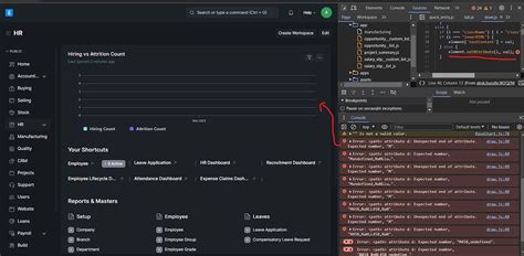 Hiring Vs Attrition Count Graph Error In Console Frappe Hr Frappe Forum