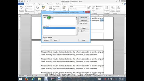 Microsoft Word Bangla Tutorials Spelling And Grammar YouTube