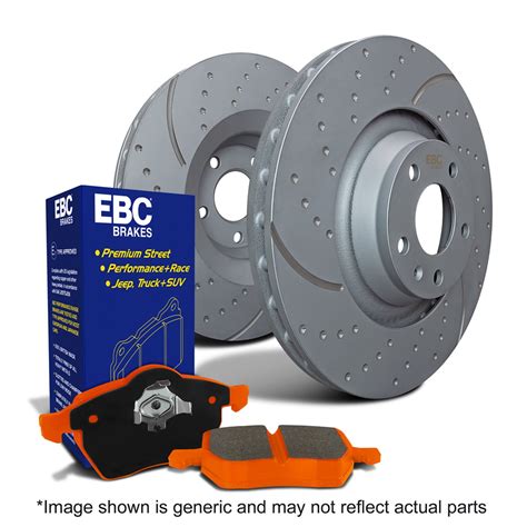 Ebc Brakes S8kf1105 S8 Kits Orangestuff And Gd Rotors Fits Select 2008