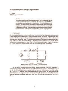 RF Engineering Basic Concepts Sparameters Rf Engineering Basic Concepts Sparameters Pdf PDF4PRO