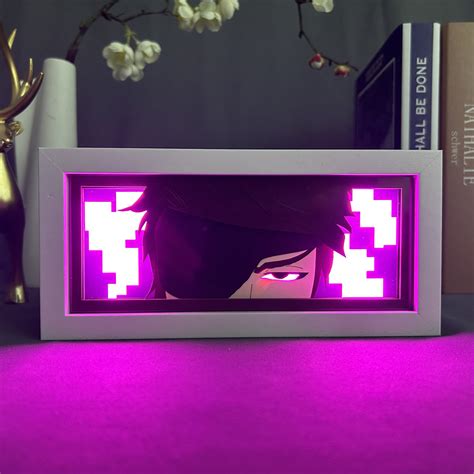 อะนิเมะ Light Bleach Sosuke Aizen สำหรับตกแต่งห้องมังงะกระดาษแกะสลักโคม
