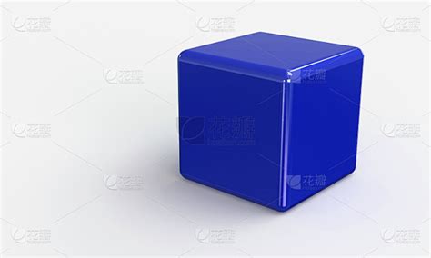 蓝色3 D多维数据集