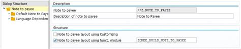 note to payee functionality in sap part 1 sap community