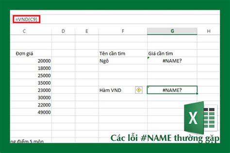 Lỗi Name Trong Excel Là Gì Cách Sửa Lỗi Name Trong Excel