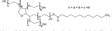 Polyethylene Glycol Oleyl Ether Semantic Scholar