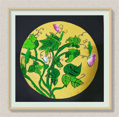 创意美术植物画 一幅美丽的植物画 美术画简单又好看植物 大山谷图库