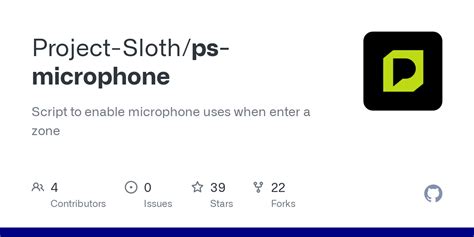 Github Project Slothps Microphone Script To Enable Microphone Uses