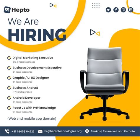 Heptotechnologies Wearehiring Jobopening Joinourteam