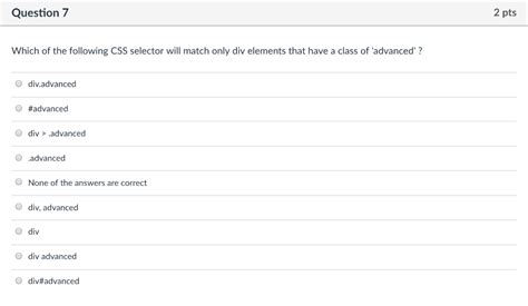 Solved Question 1 2 Pts What Is The Correct Jquery Code To