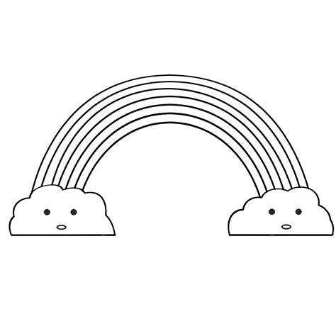 무지개 클립 아트 흑백 일러스트 구름 귀여운 표정 이모티콘 무지개 클립 아트 무지개 클립 아트 Png 일러스트 및 Psd 이미지 무료 다운로드 Pngtree
