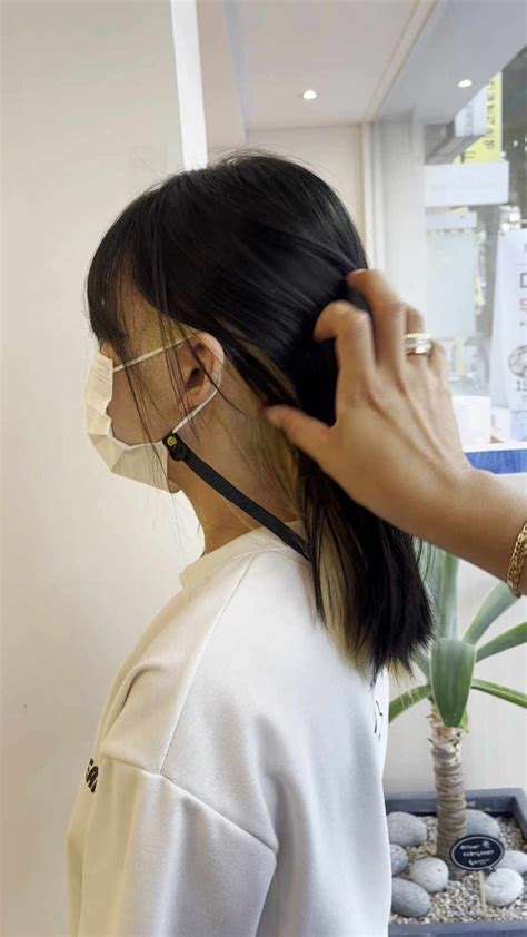 시크릿투톤 염색 중단발 스타일링으로 제격 네이버 블로그