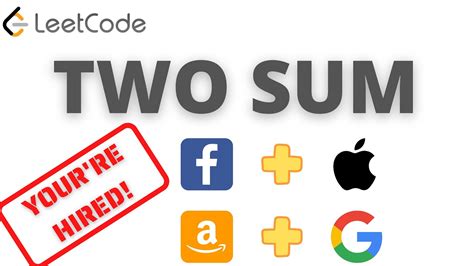TWO SUM BEGINNER FRIENDLY CODING INTERVIEW QUESTION By Google Amazon Facebook Leetcode