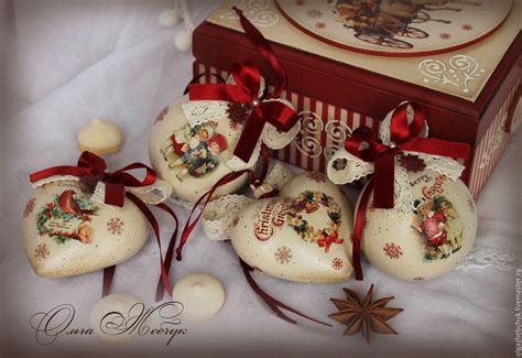 Купить Набор ёлочных игрушек в шкатулке Рождественская сказка