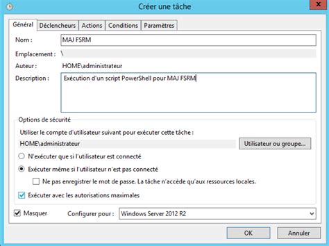 Exécuter Un Script Powershell Via Une Tâche Planifiée