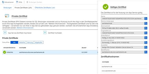 Ssl Azure Doesnt Use The Right Certificate Stack Overflow