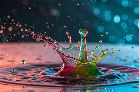 In A Mesmerizing Display Of Artistry Vibrant Liquid Forms And Colliding Objects Dance