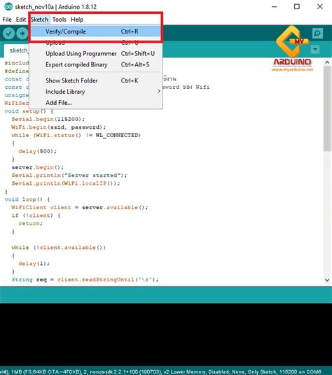 สอนใช้งาน Arduino Unowifi R3 Atmega328pesp8266 Web Server Wifi ขาย